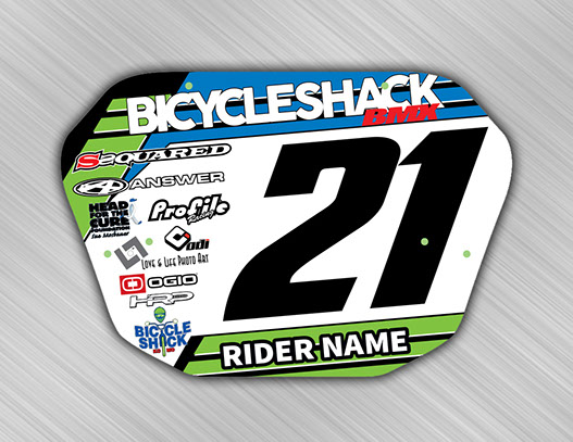 Custom BMX Number Plates