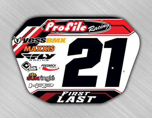 Custom BMX Number Plates
