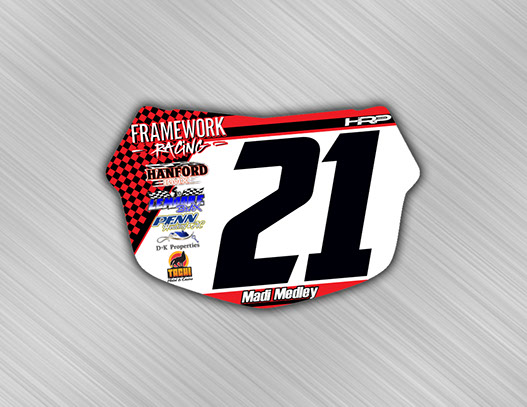 Custom BMX Number Plates