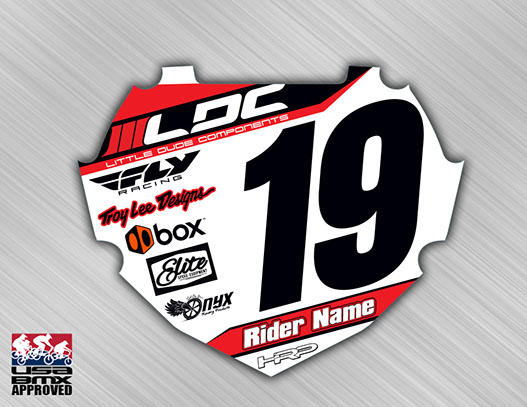Custom BMX Number Plates