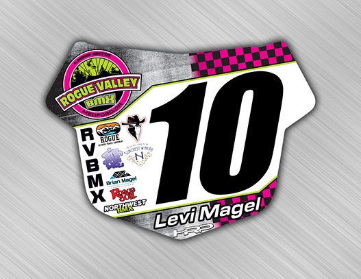 Custom BMX Number Plates